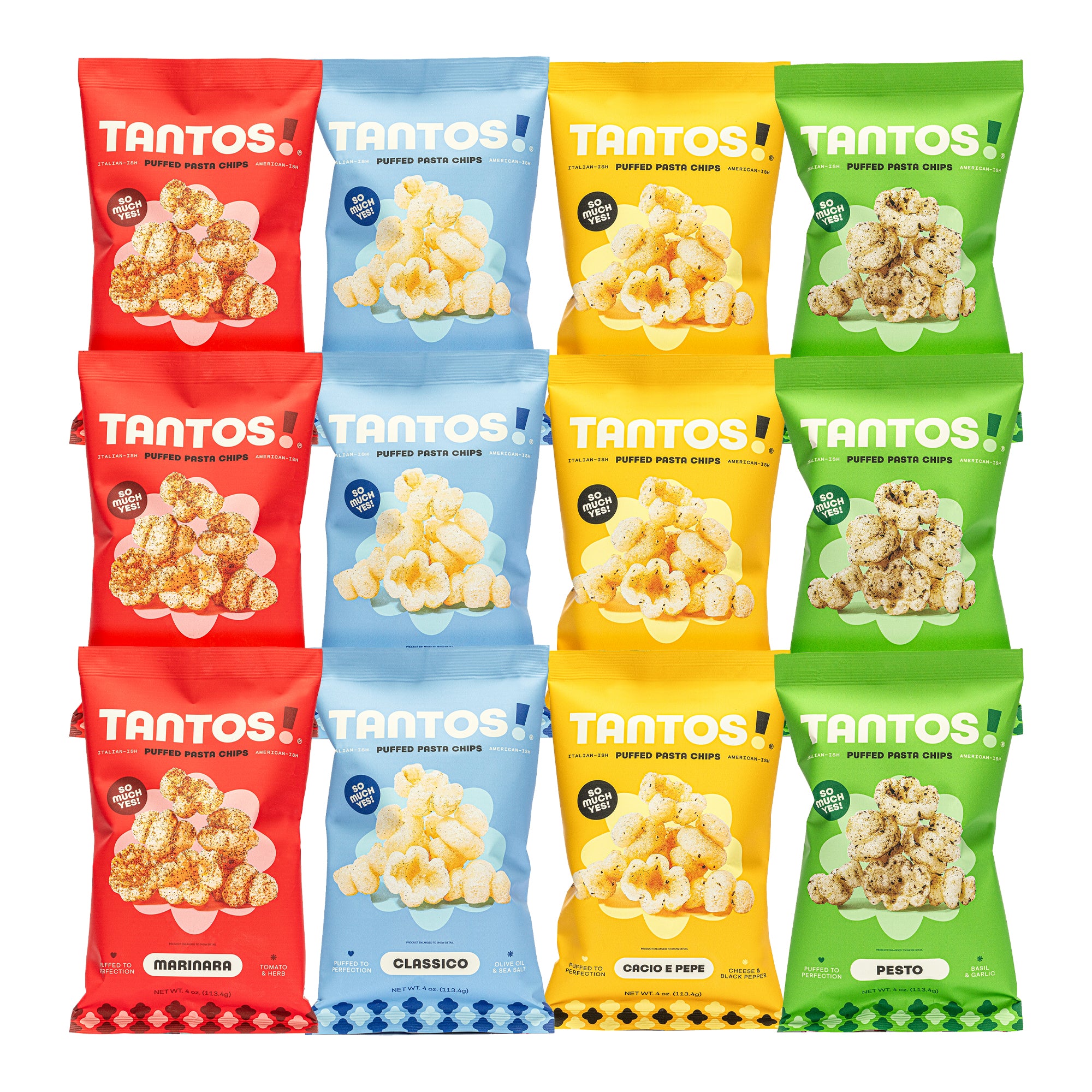 Tantos! - Variety Pack Puffed Pasta Chips